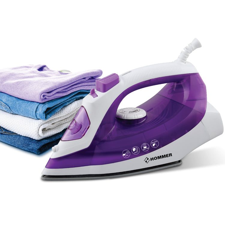 Hommer 1600 Watt Steam Iron with Self Cleaning Function - WOWmart