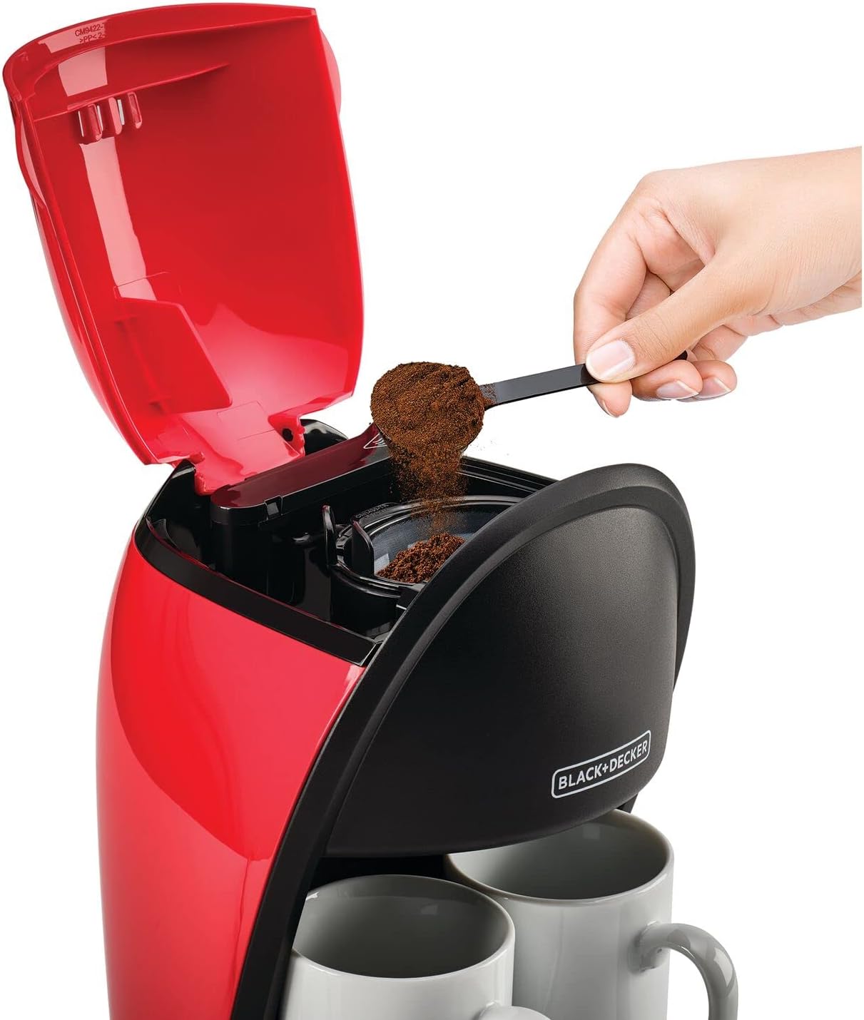 Black & Decker Dual-Serve Coffee Maker, 2 Cups, 450W, 250ml, Red ...