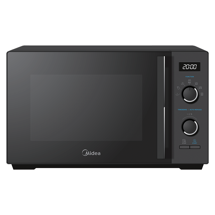 Midea, Microwave, 20 Liters, 700 Watt, Black, MM7P012MZ-B - WOWmart
